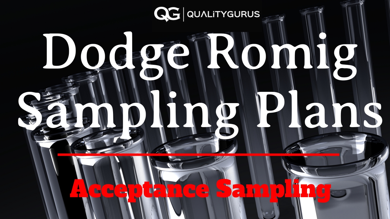 Dodge Romig Sampling Plans | Quality Gurus